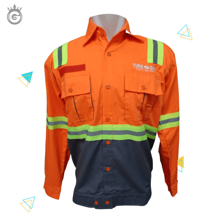 Kemeja Baju Safety Turbo DM - Konveksi Bandung