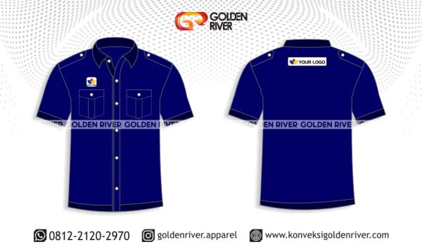 Contoh Desain Baju Seragam Pegawai Bank - Konveksi Bandung