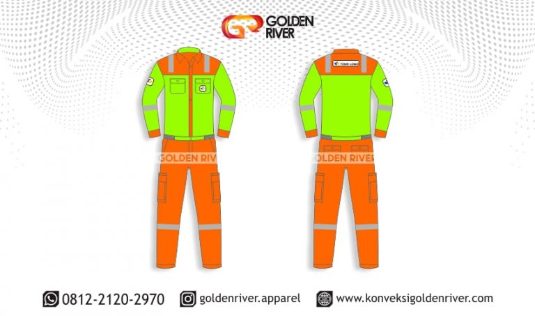 Contoh Desain Wearpack Coverall Stabilo - Konveksi Bandung