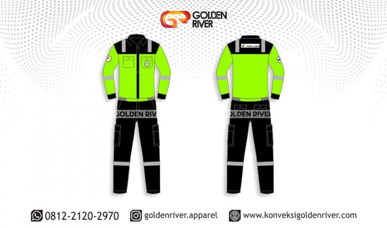 Contoh Desain Wearpack Coverall Pertamina - Konveksi Bandung