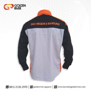 Baju Seragam Panjang OB SMA 8 - Konveksi Bandung